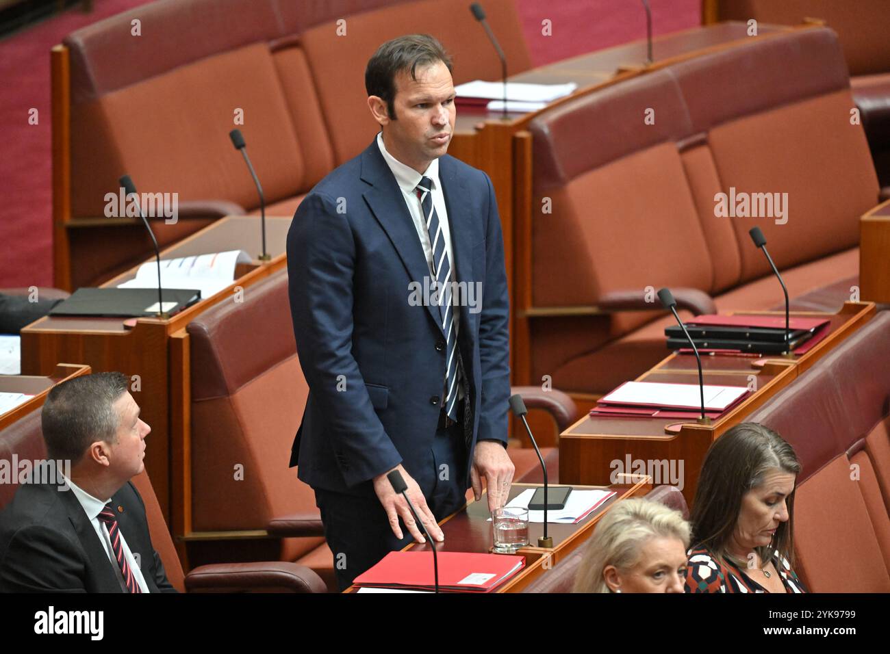 Canberra, Australia. 18th Nov, 2024. Nationals senator Matt Canavan ...