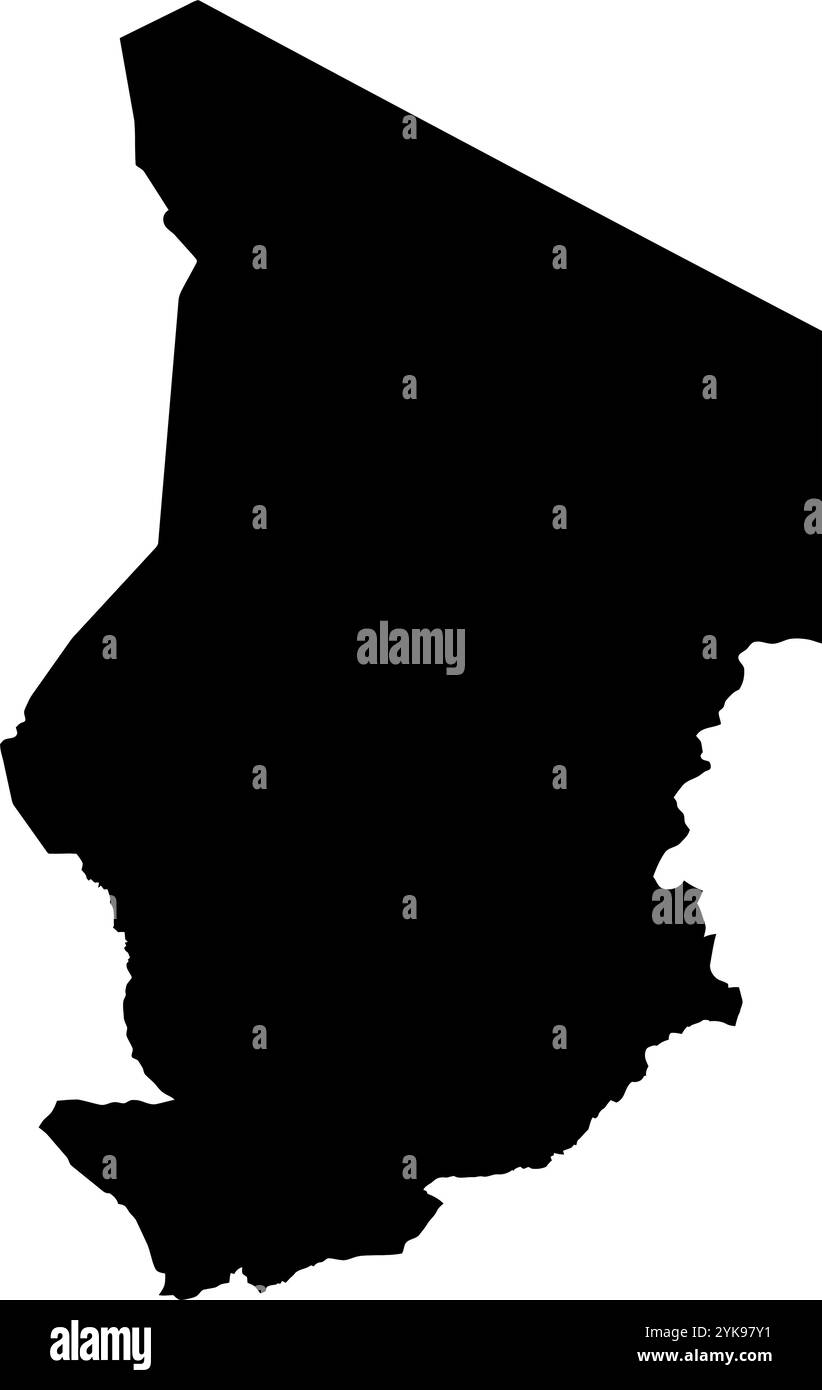 Map flag chad on Stock Vector Images - Alamy