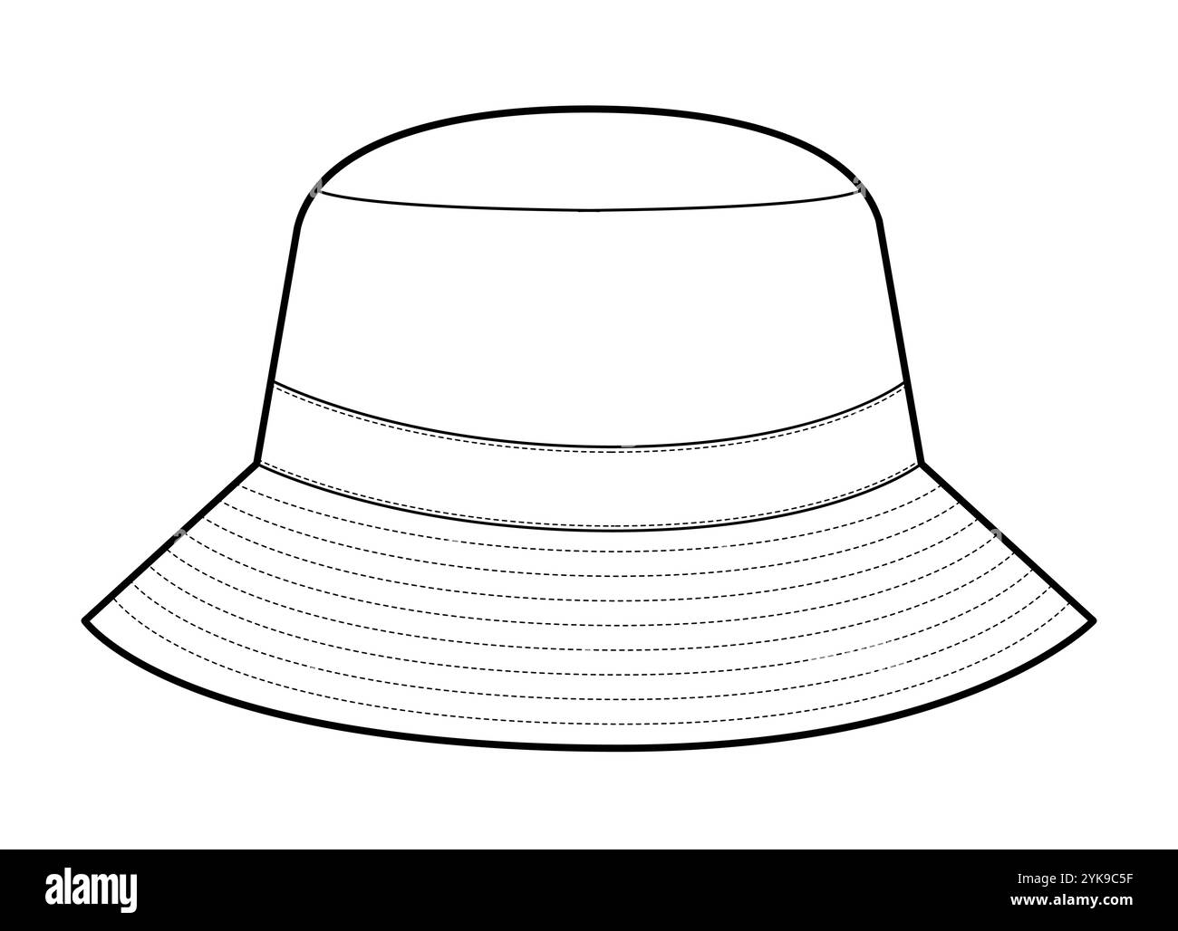 Bucket Hat side view. Summer Head Fashion accessory cap clothing ...