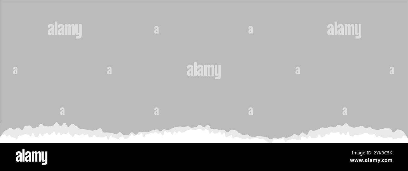 Paper piece with ragged edges. Torn cardboard tag, label, sticker in ...