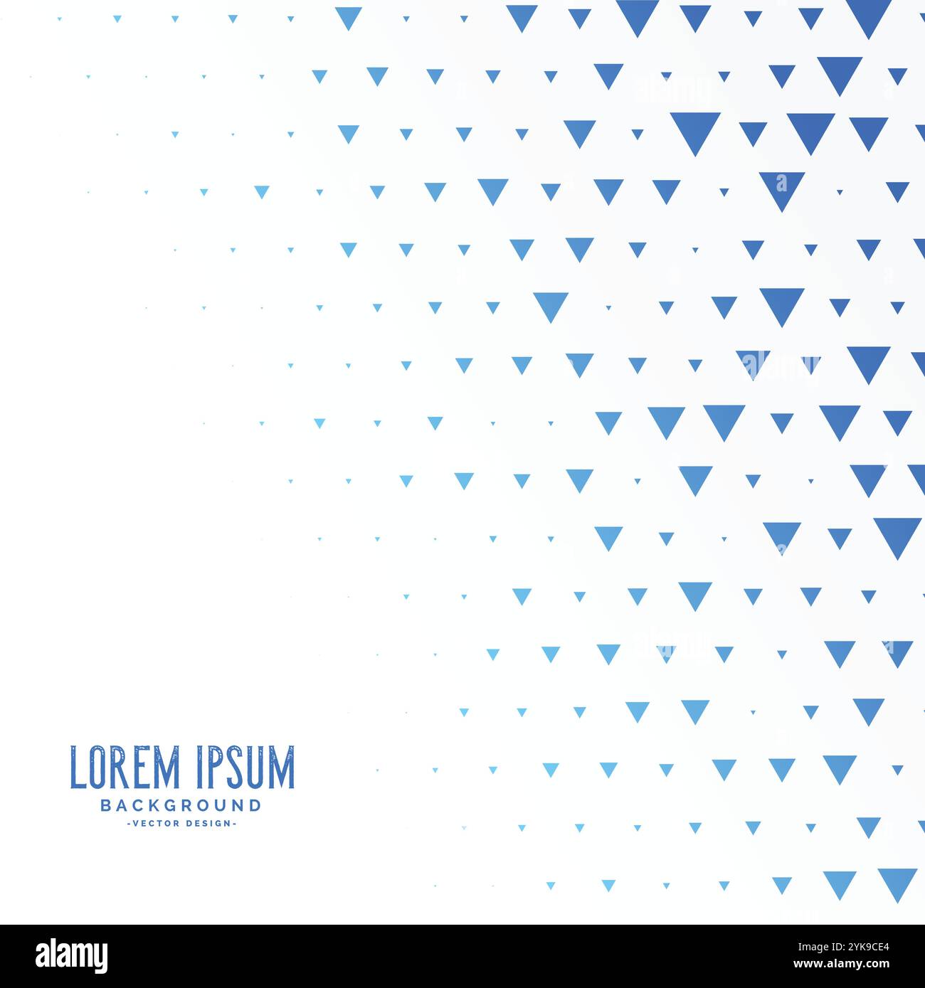 abstract blue triangle pattern background Stock Vector Image & Art - Alamy