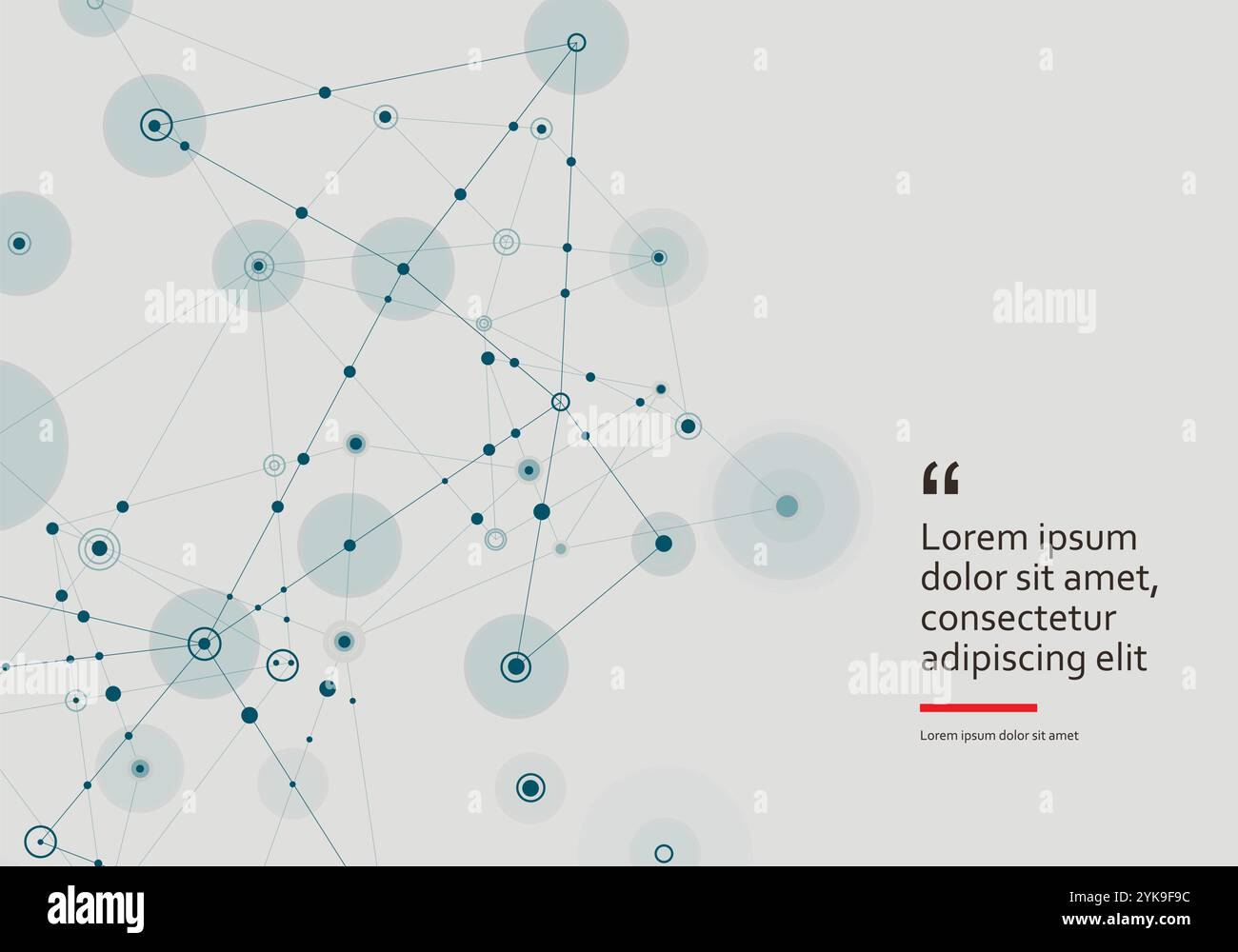 Abstract connection lines and dots. Business success concept. Internet technology. Vector ...