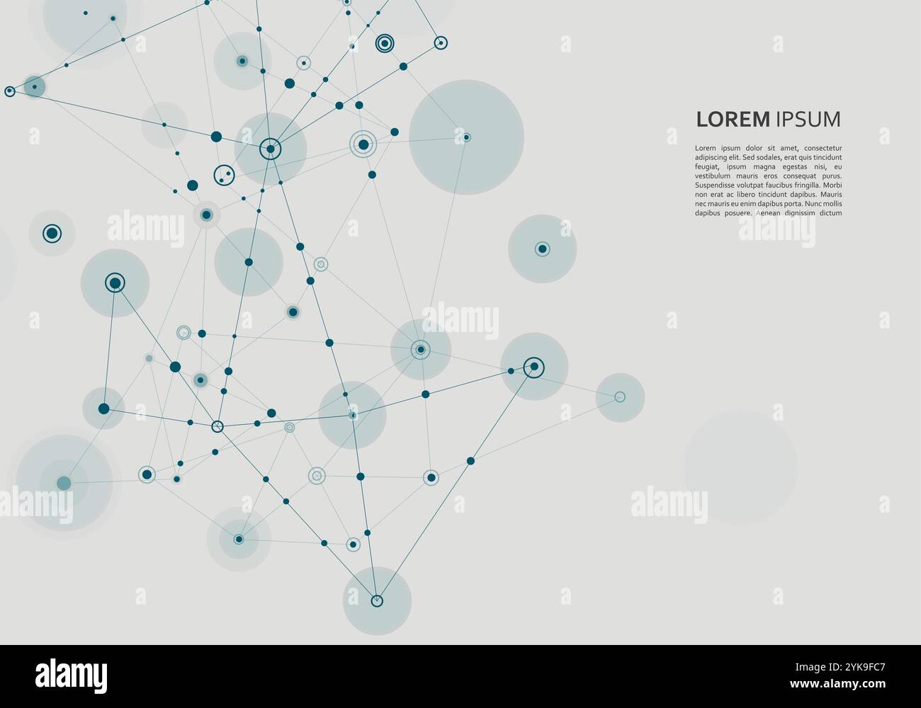 Abstract connection lines and dots. Business success concept. Internet technology. Vector ...