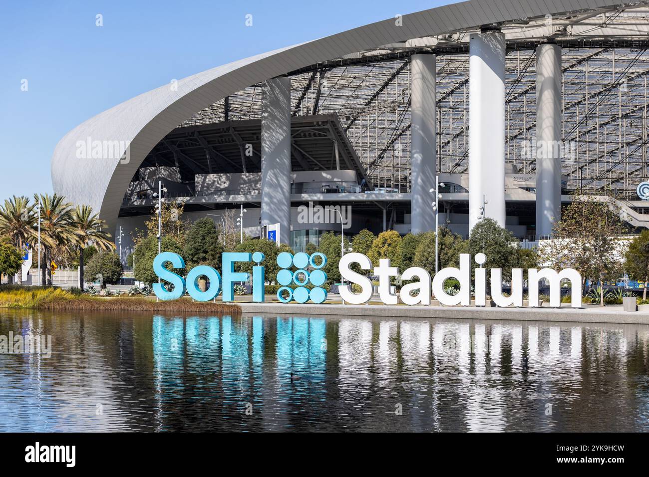 Sofi Stadium is home to the NFL Los Angles Rams and Chargers. The state ...