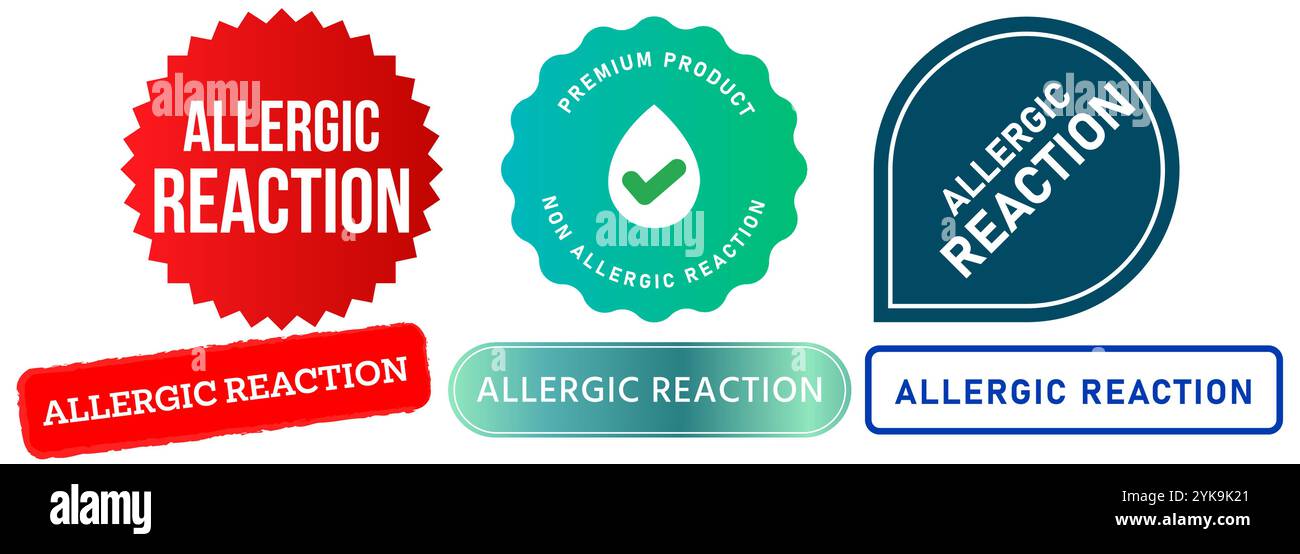 Allergic reaction product non-allergen safe safety guarantee approved ...