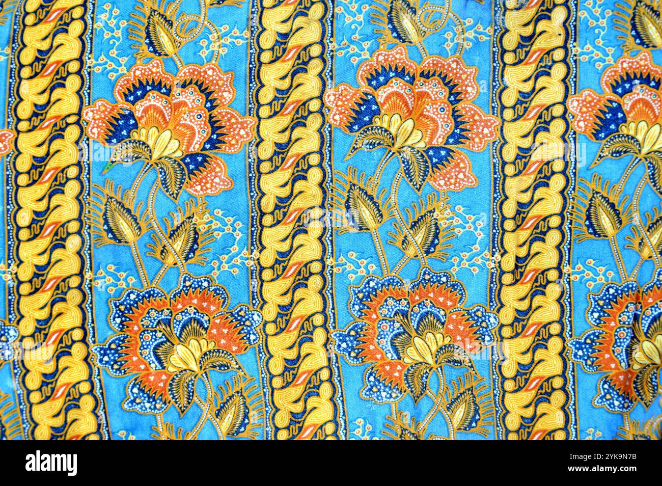 detailed pattern of batik cloth Stock Photo - Alamy