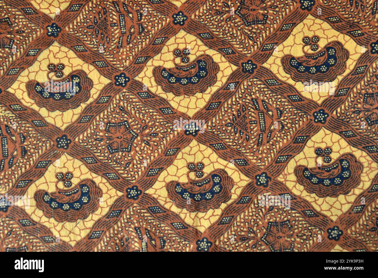 detailed pattern of batik cloth Stock Photo - Alamy