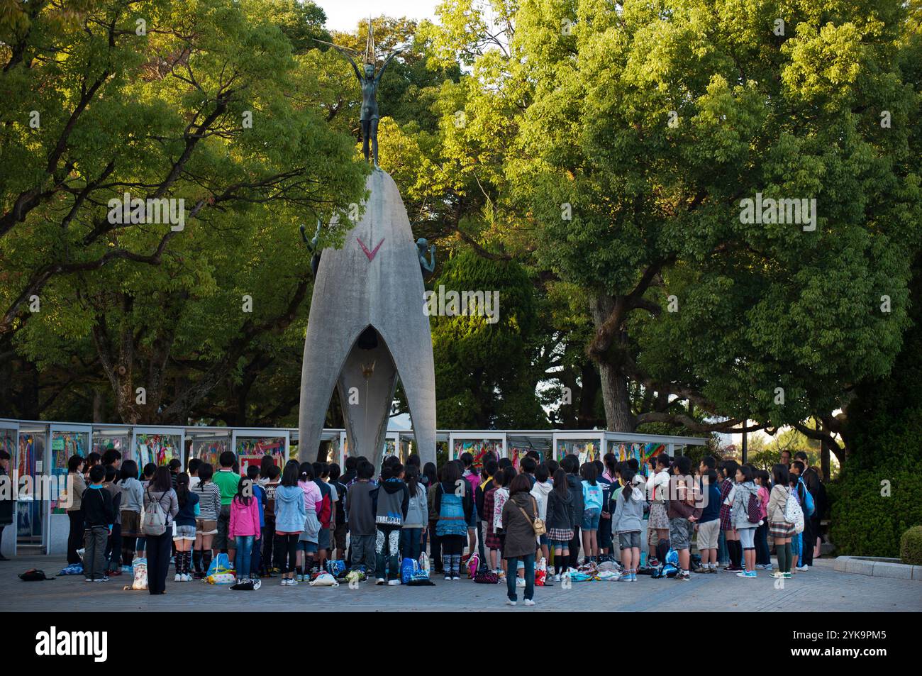 Children's Peace Monument in Hiroshima Peace Park in honor of Sadako ...