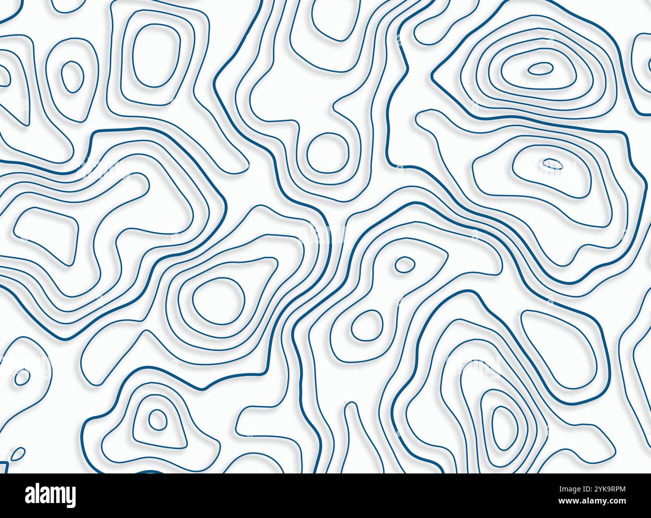 Topographic chart Stock Vector Images - Alamy