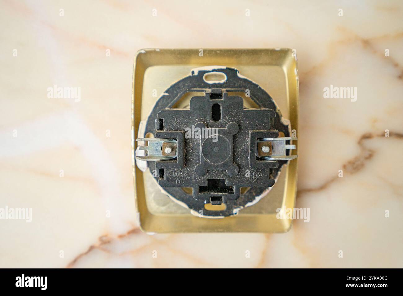 Vintage style home interior wall switch Stock Photo - Alamy