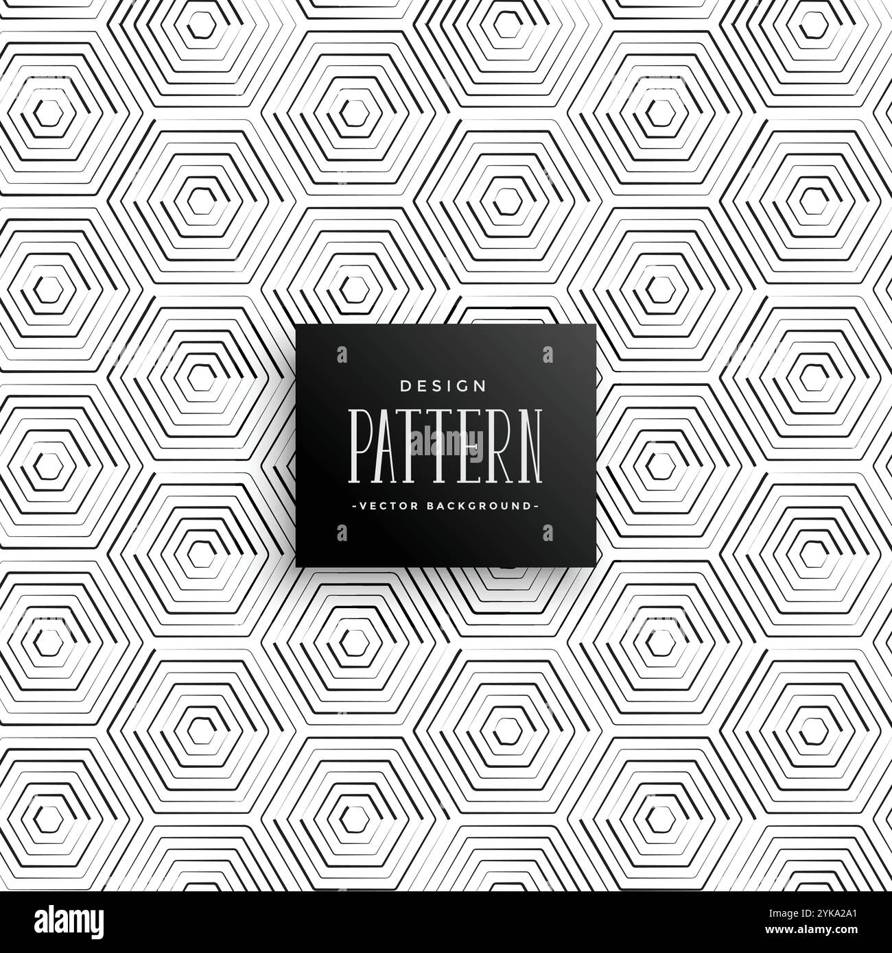 Hexagonal pattern vectors Cut Out Stock Images & Pictures - Alamy