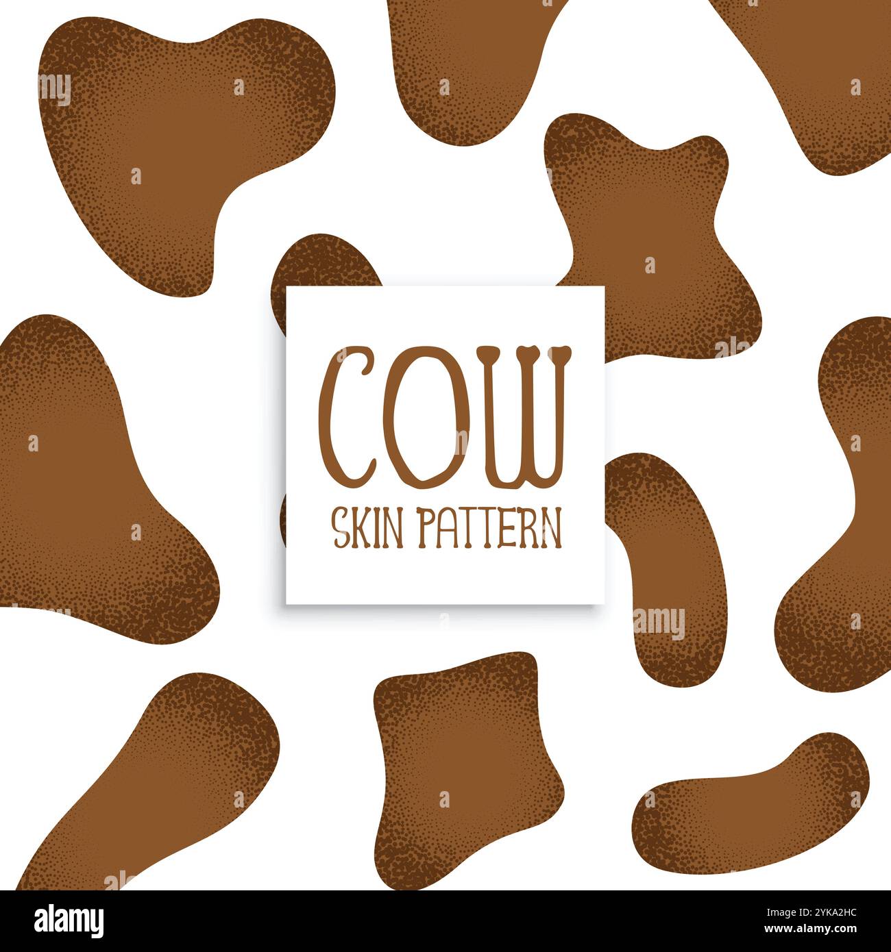 brown cow skin pattern design Stock Vector Image & Art - Alamy