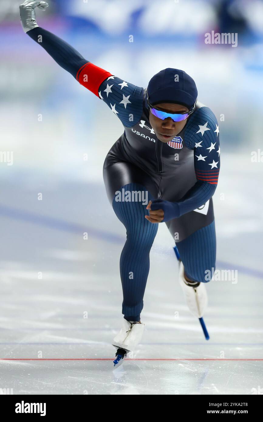 Aomori, Japan. 16th Nov, 2024. Erin Jackson (USA) Speed Skating : 2025 ...