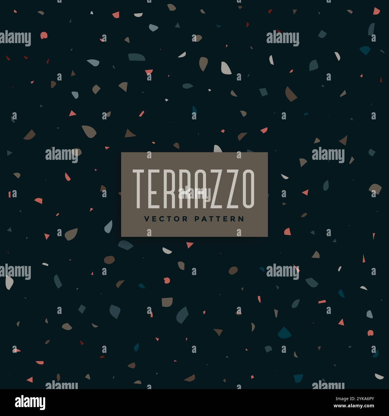 dark terrazzo pattern background design Stock Vector Image & Art - Alamy
