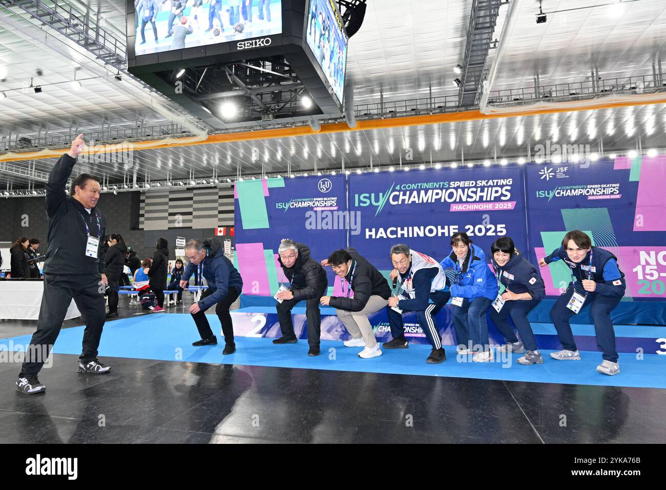 Aomori, Japan. Credit: MATSUO. 16th Nov, 2024. (L-R) Akira Kuroiwa ...
