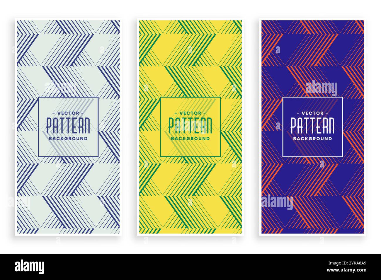 abstract zig zag lines pattern set Stock Vector Image & Art - Alamy