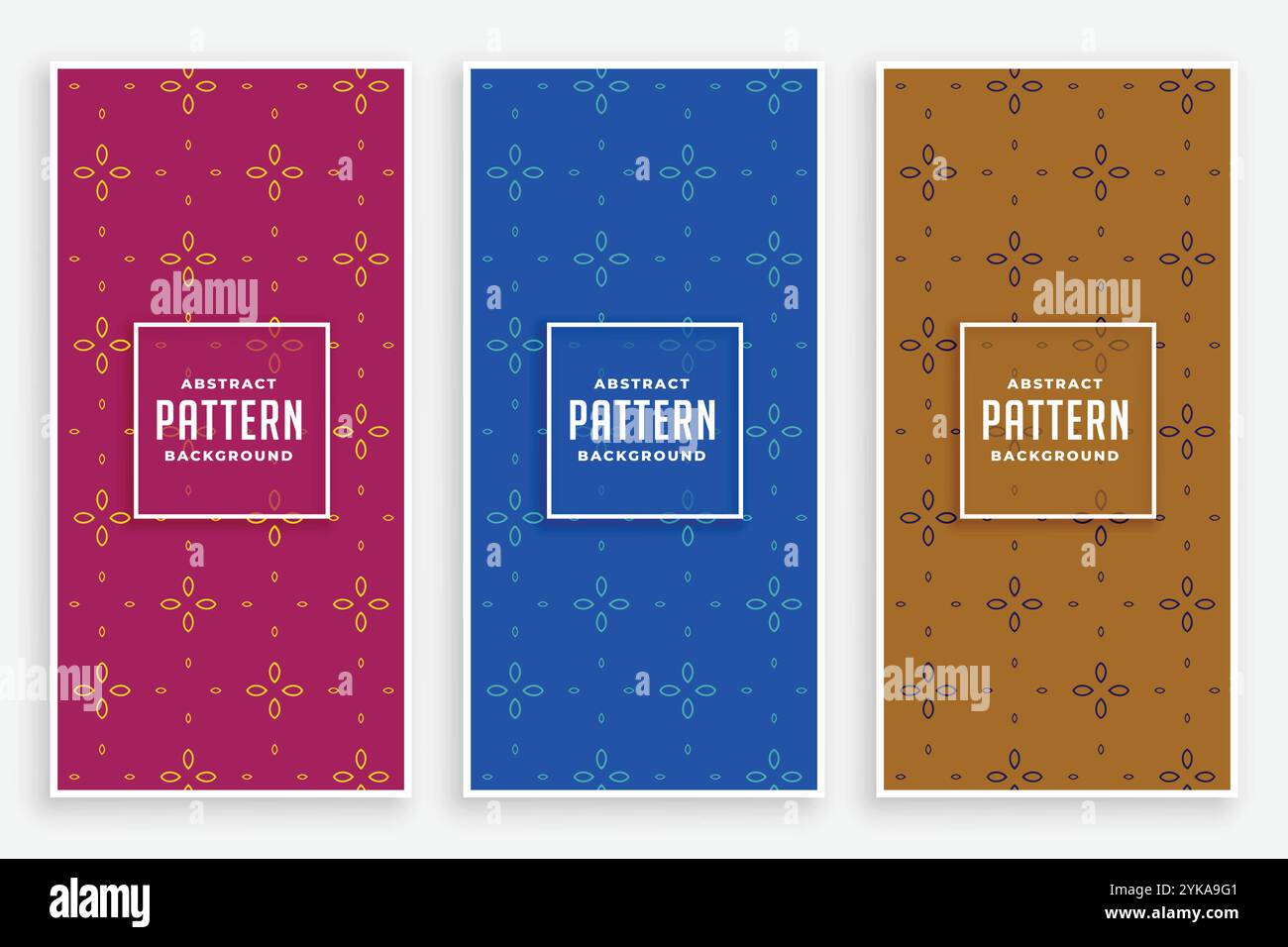 elegant cute flower pattern banners Stock Vector Image & Art - Alamy