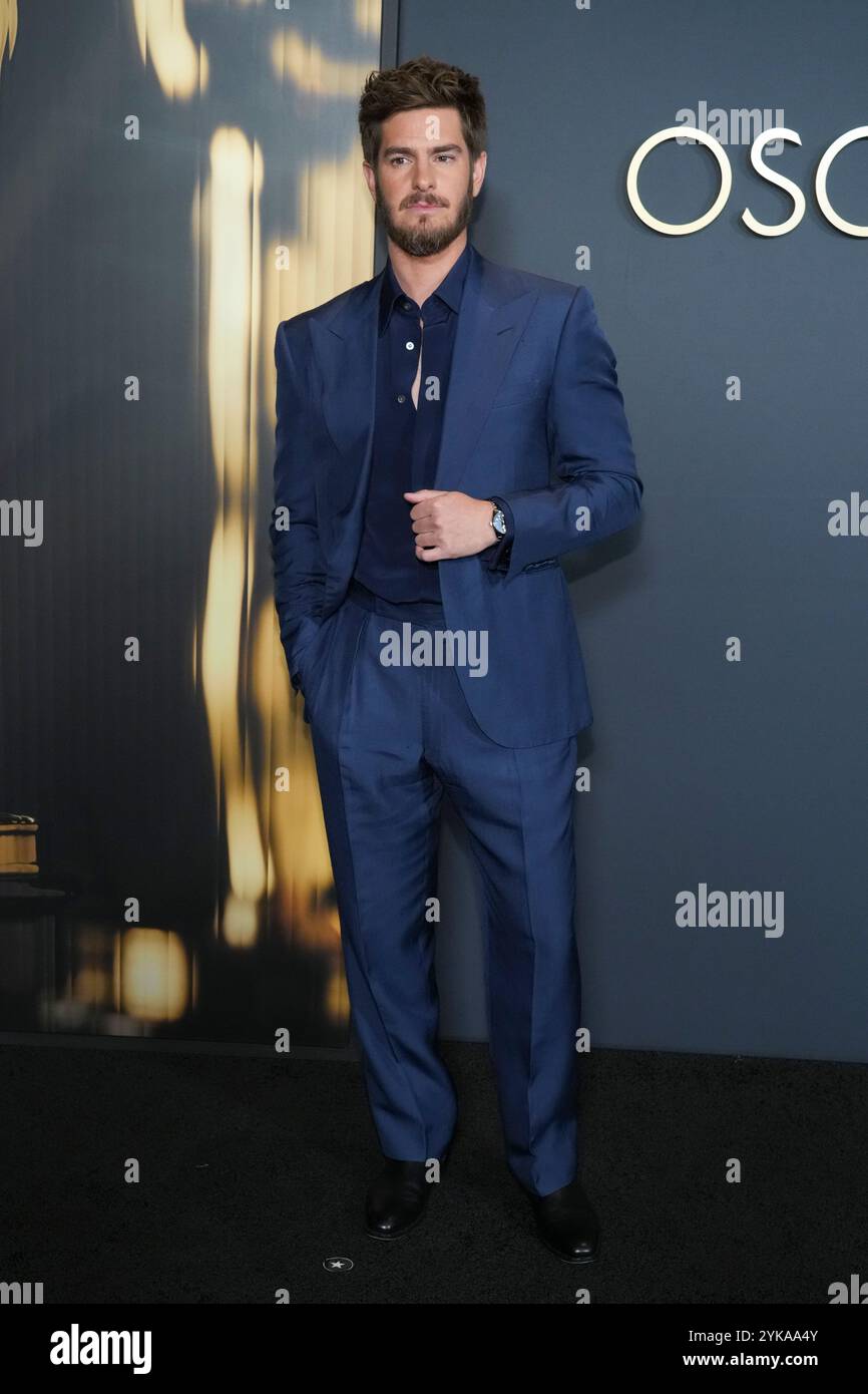 Andrew Garfield arrives at the 15th Governors Awards on Sunday, Nov. 17 ...