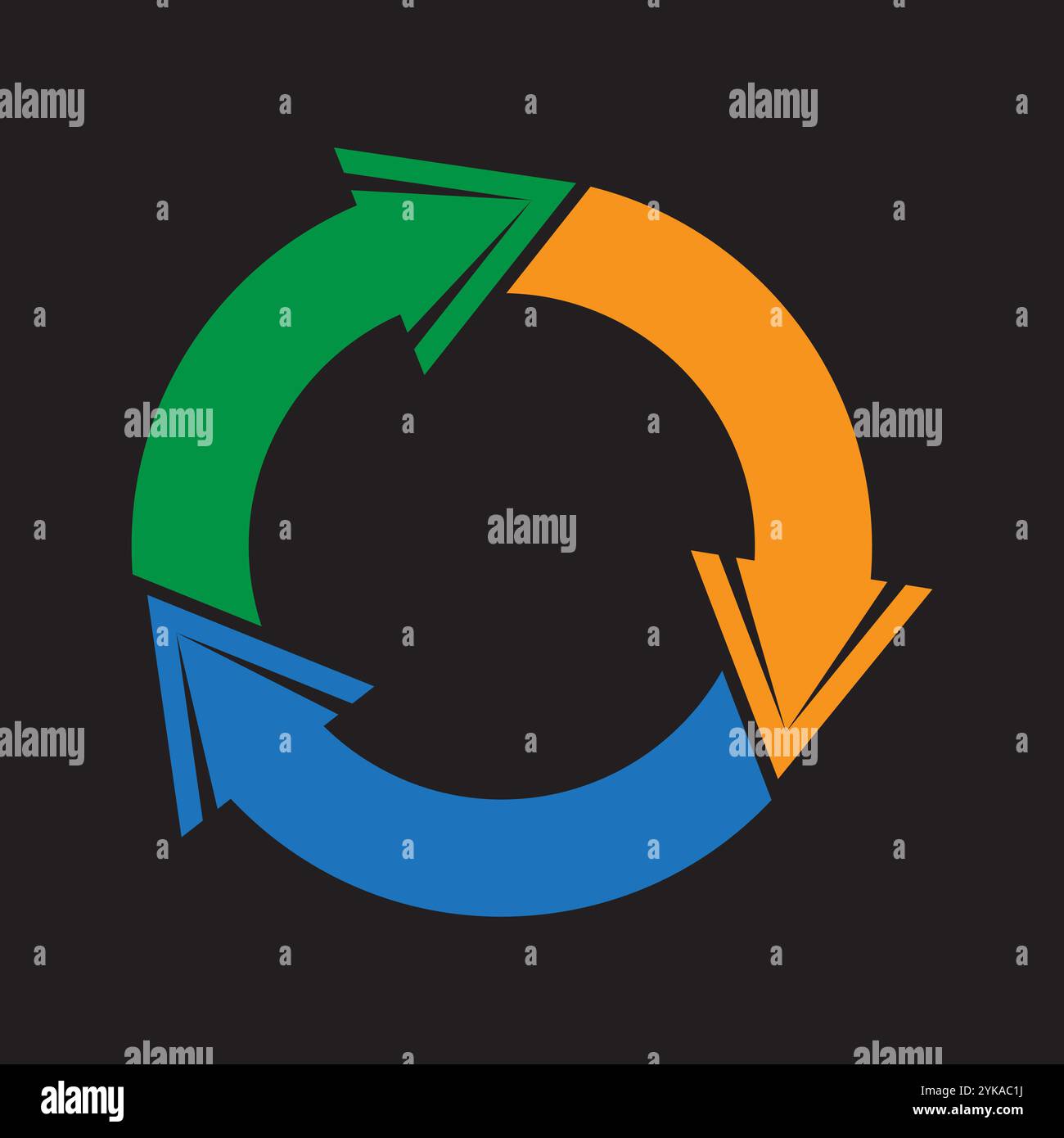 Green process arrow hi-res stock photography and images - Alamy