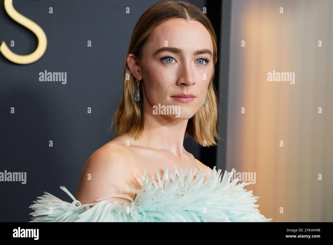 Saoirse Ronan arrives at the 15th Governors Awards on Sunday, Nov. 17 ...