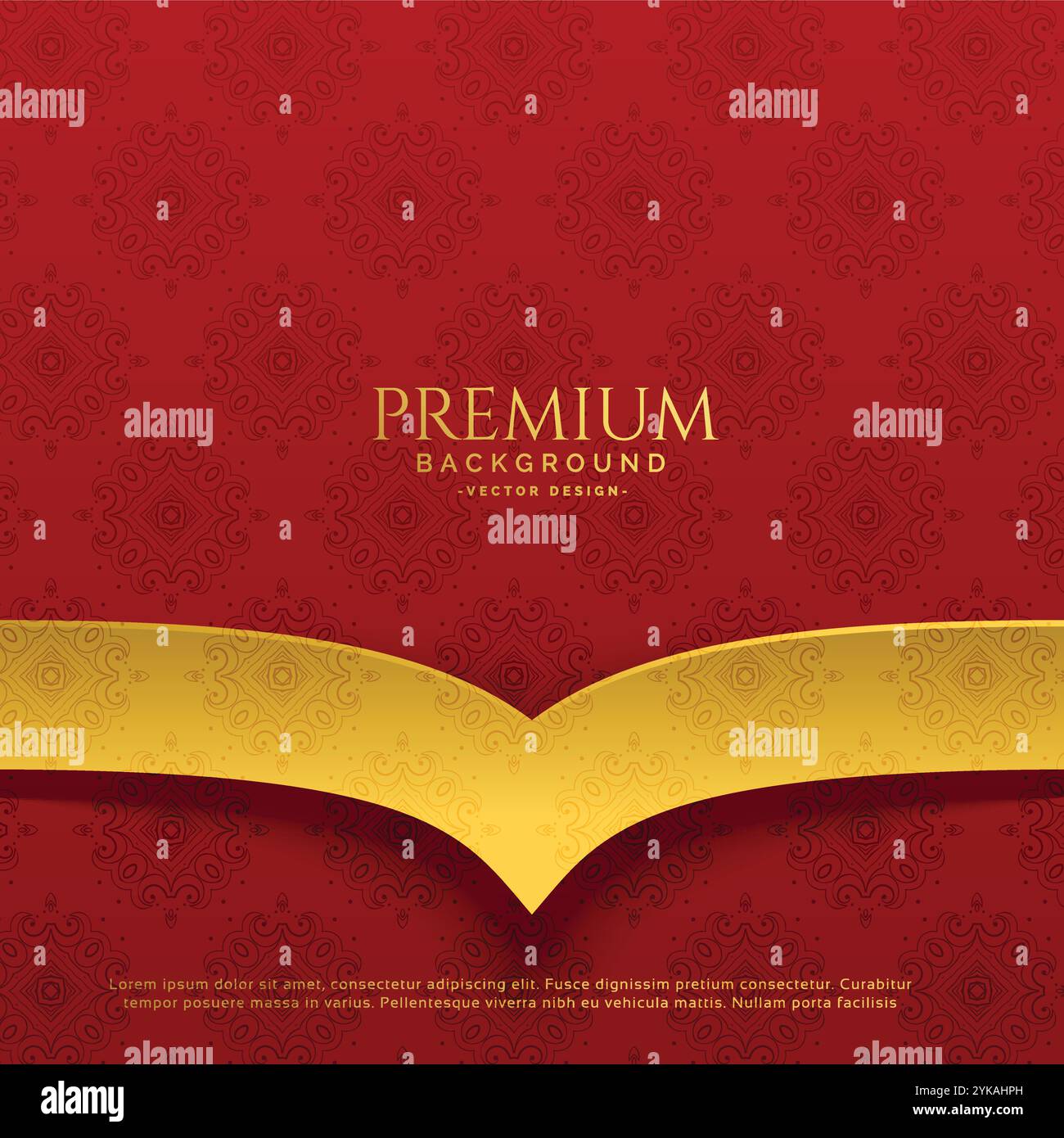 premium red and golden background design Stock Vector Image & Art - Alamy