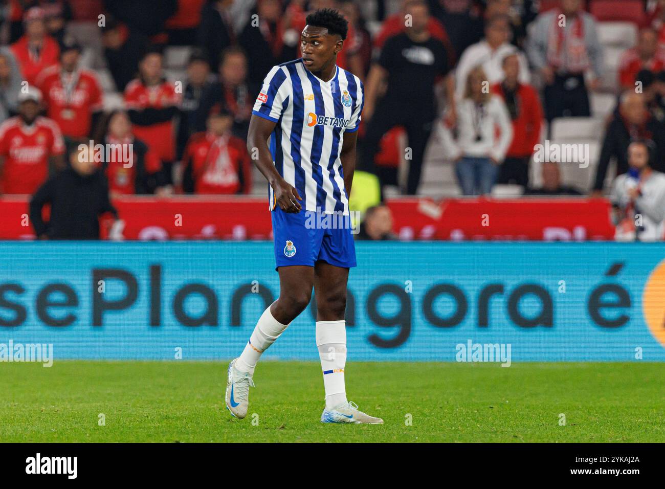 Samu Omorodion seen during Liga Portugal game between teams of SL ...