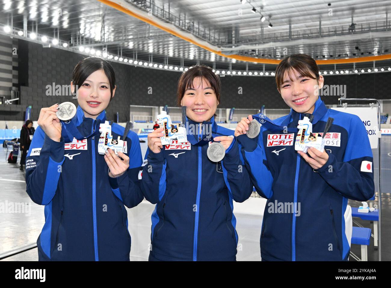 Aomori, Japan. Credit: MATSUO. 17th Nov, 2024. Japan team group (JPN), (L-R) Hana Noake, Yuka ...