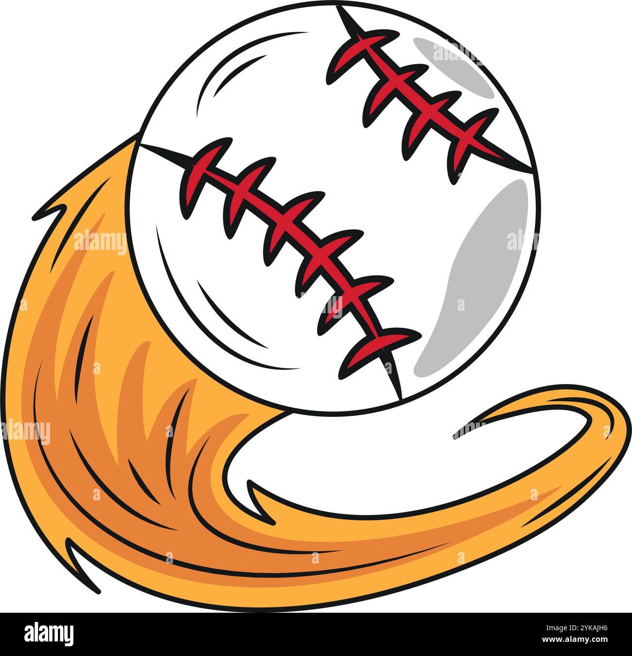 Fireball baseball Stock Vector Images - Alamy
