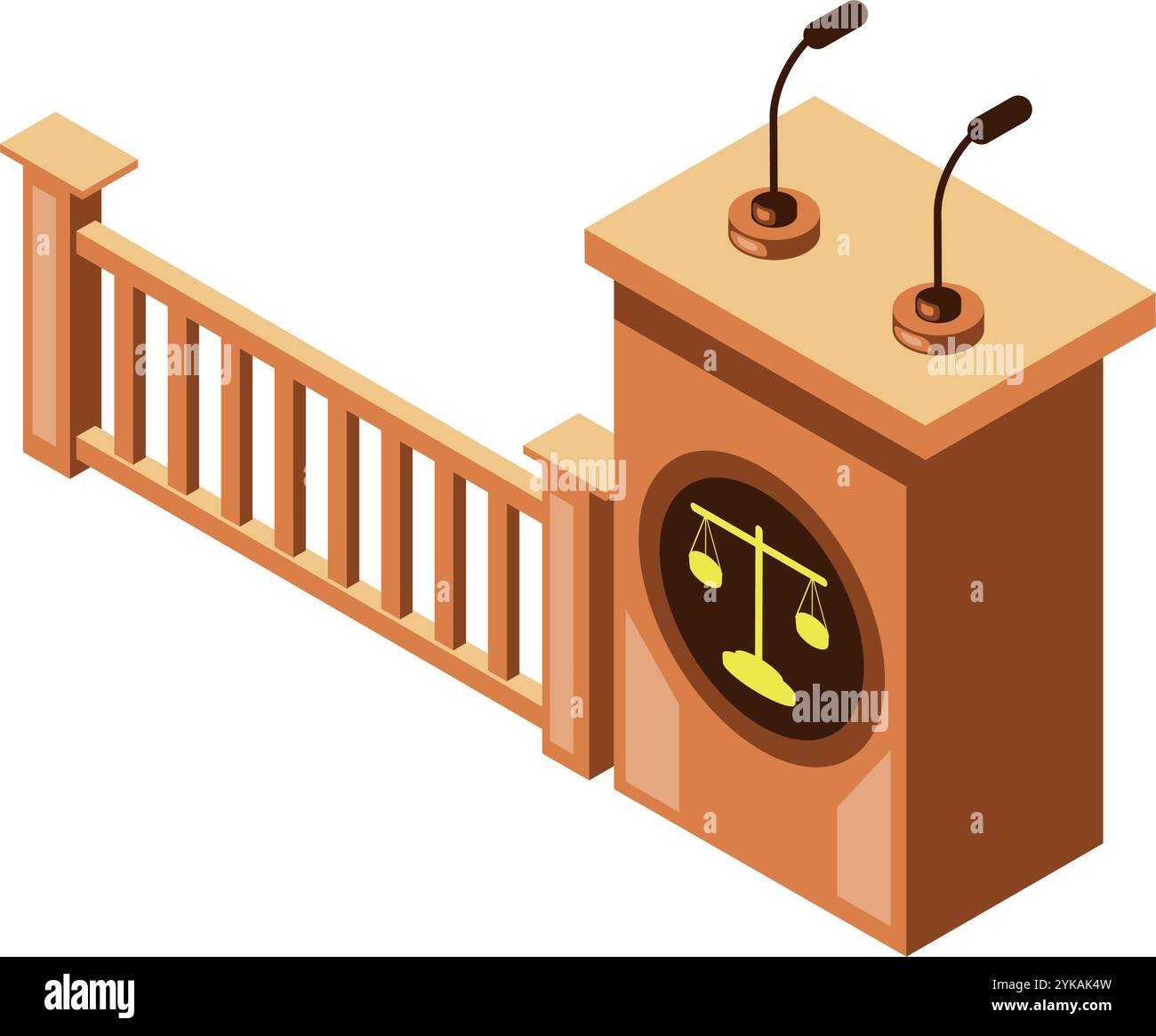 courtroom microphone stand isometric Stock Vector Image & Art - Alamy