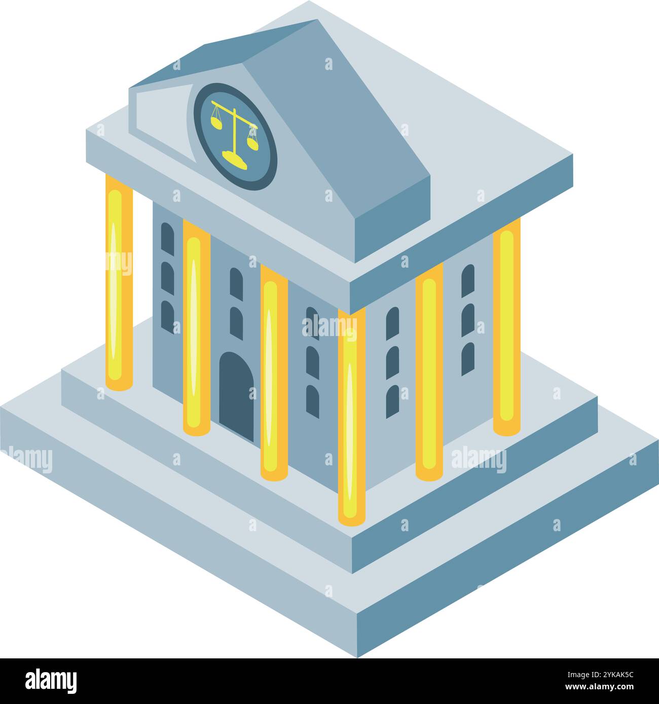 court justice building isometric Stock Vector Image & Art - Alamy