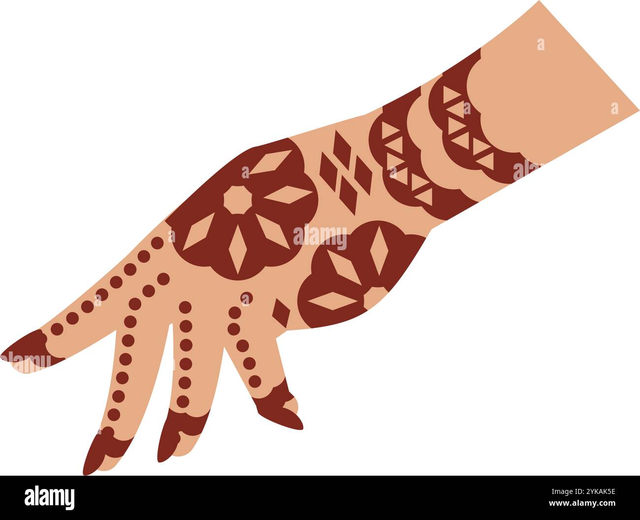 Mehndi hands, india Stock Vector Images - Alamy