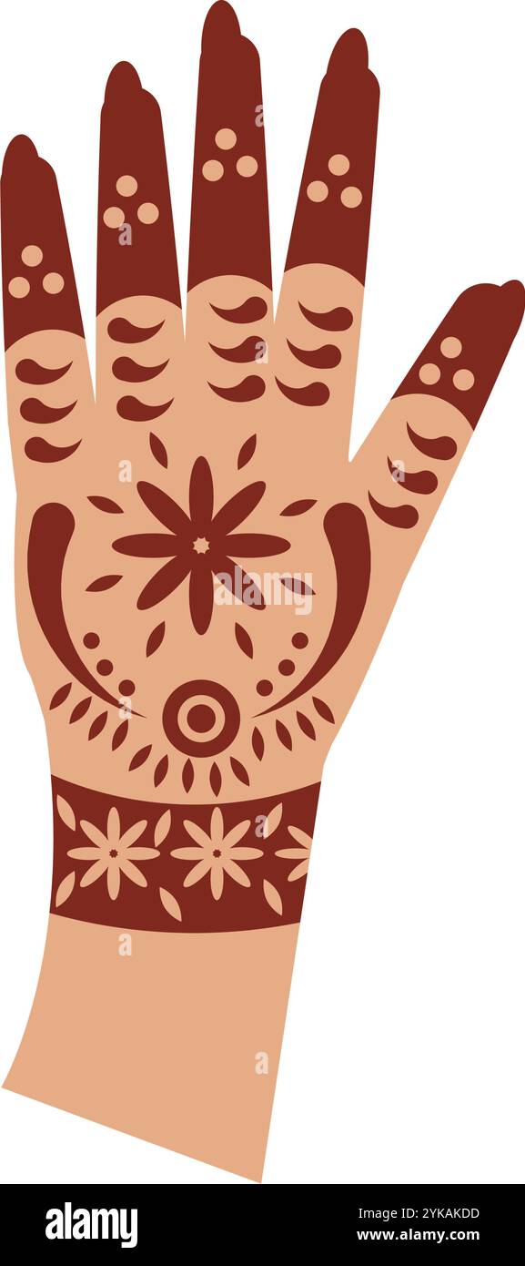 Bride mehendi henna india Stock Vector Images - Alamy