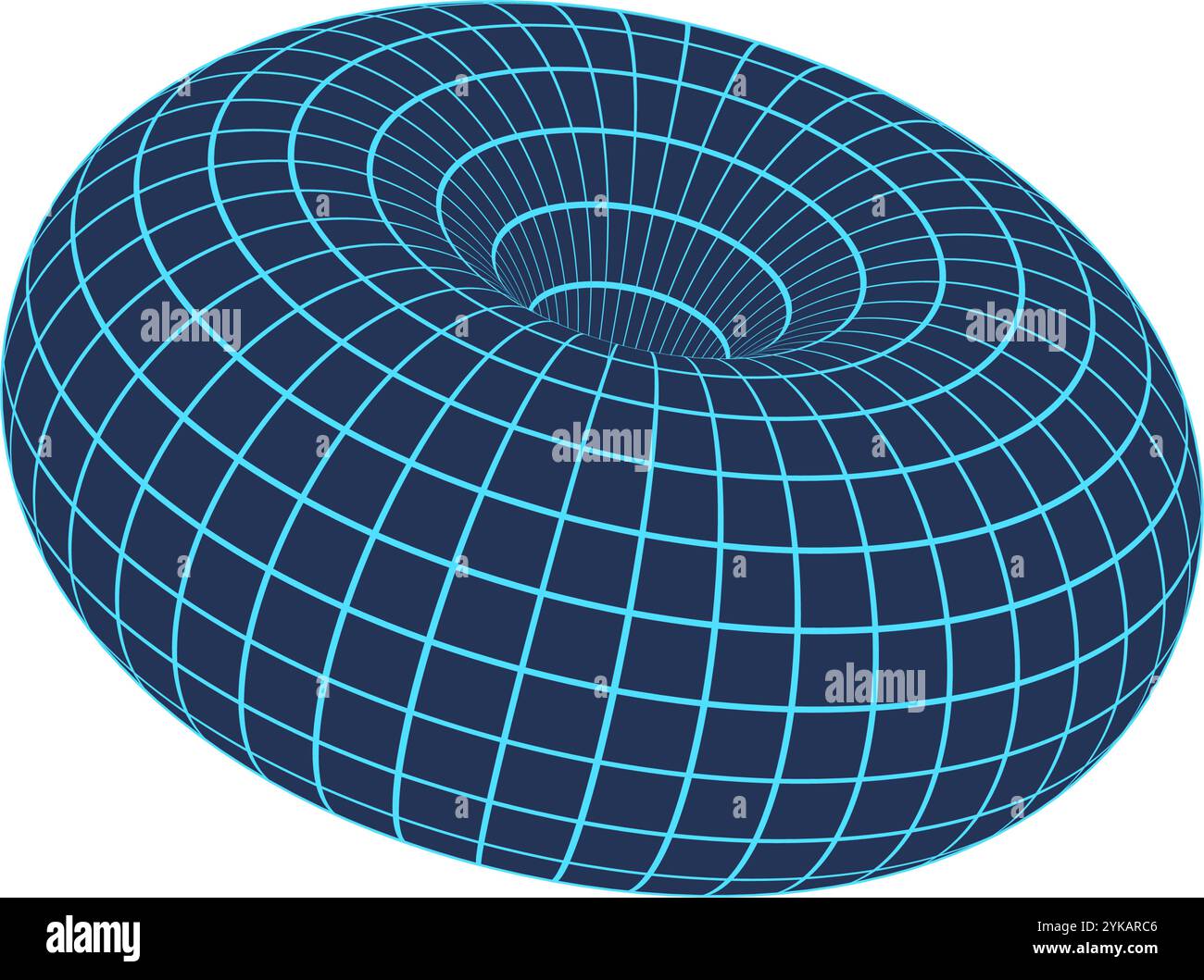 Geometric 3d mesh donut Cut Out Stock Images & Pictures - Alamy