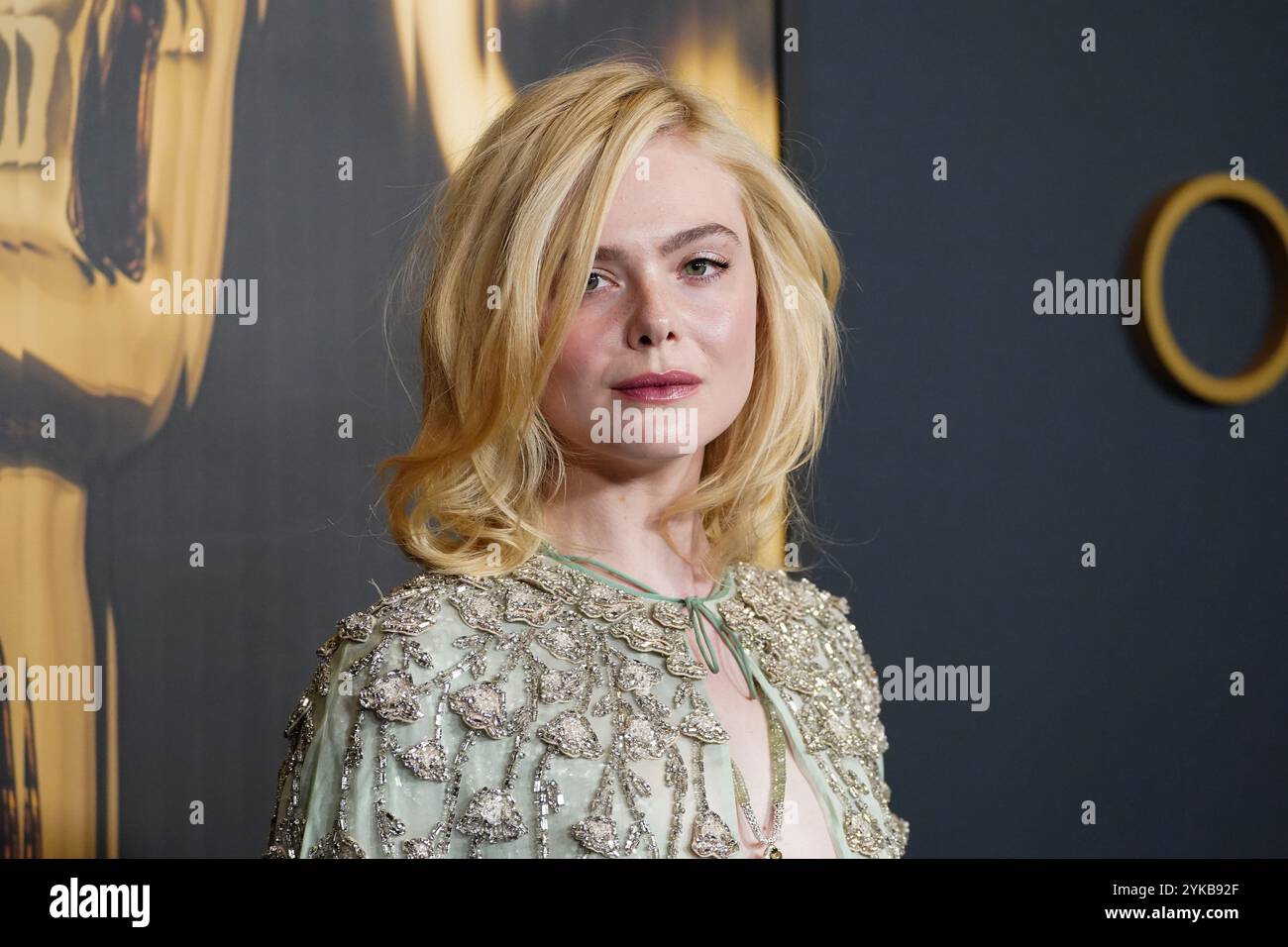 Elle Fanning arrives at the 15th Governors Awards on Sunday, Nov. 17 ...