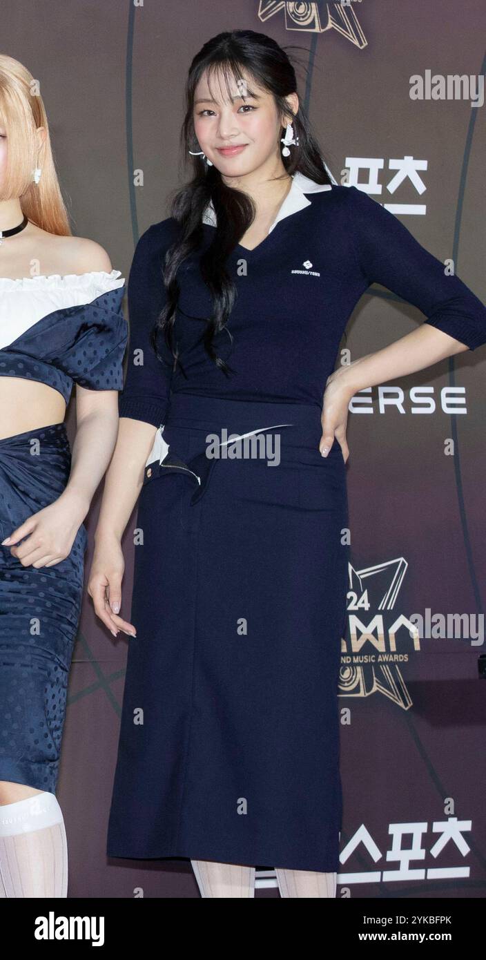 Incheon, South Korea. 16th Nov, 2024. South Korean singer Minji, K-Pop girl group NewJeans ...