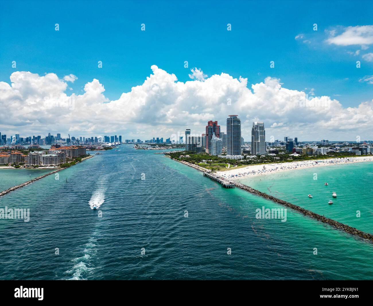 Aerial shot tourists beach buildings hi-res stock photography and ...