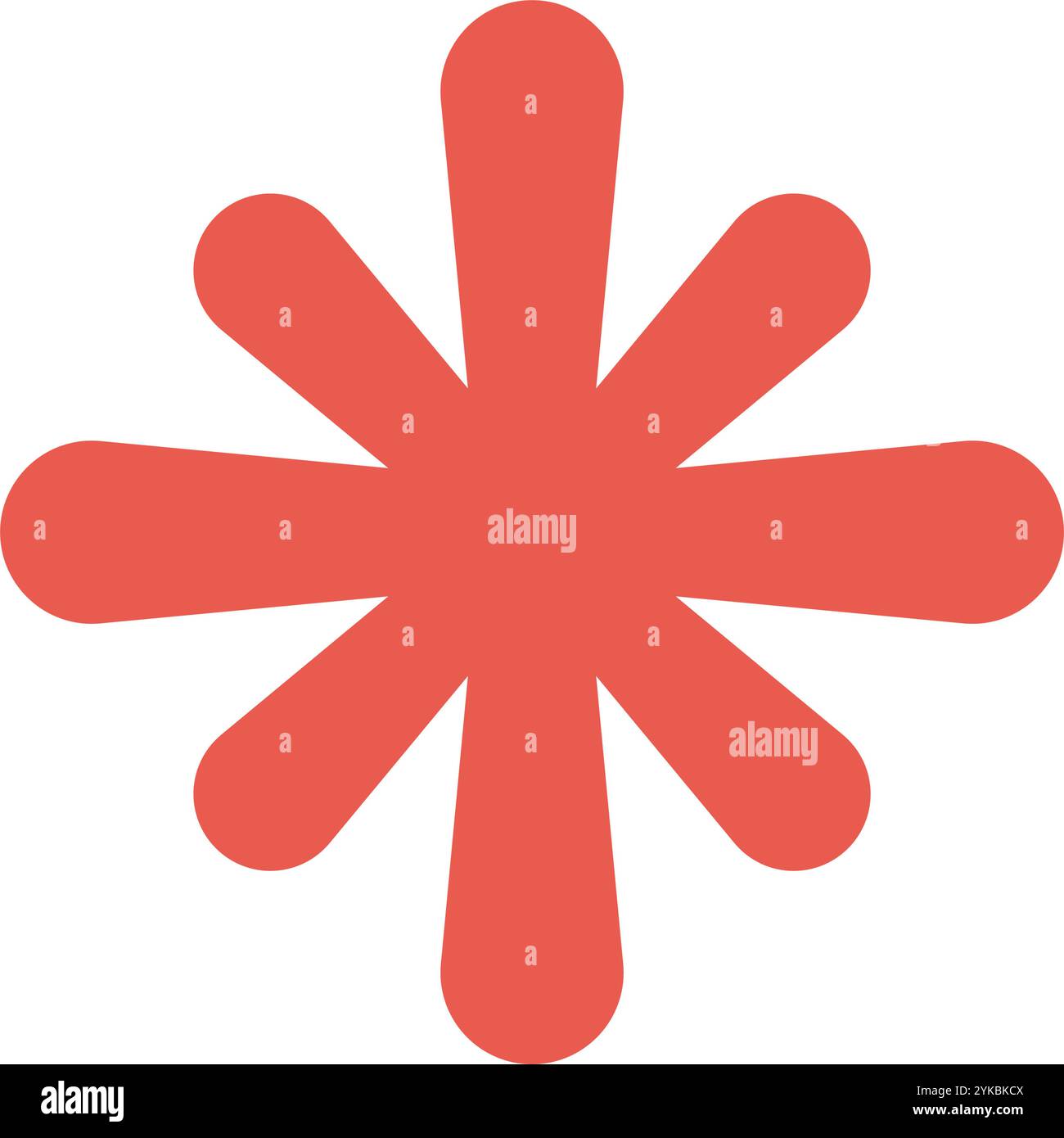 red asterisk geometric shape Stock Vector Image & Art - Alamy