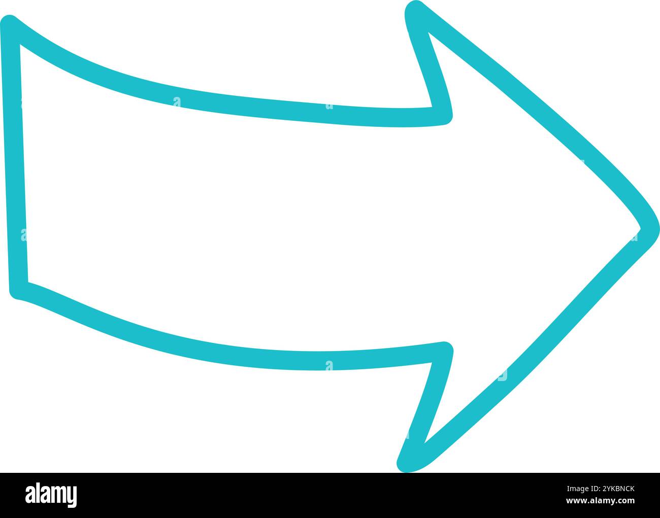 blue arrow hand drawn Stock Vector Image & Art - Alamy