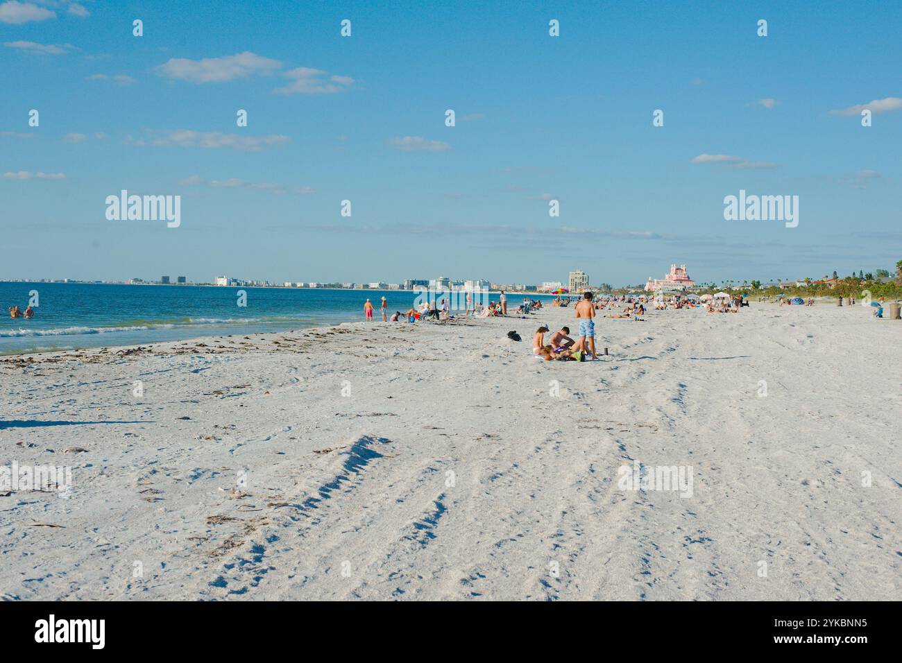 Wide view north Leading Lines St. Pete Beach, FL, Pass-a-Grille beach ...