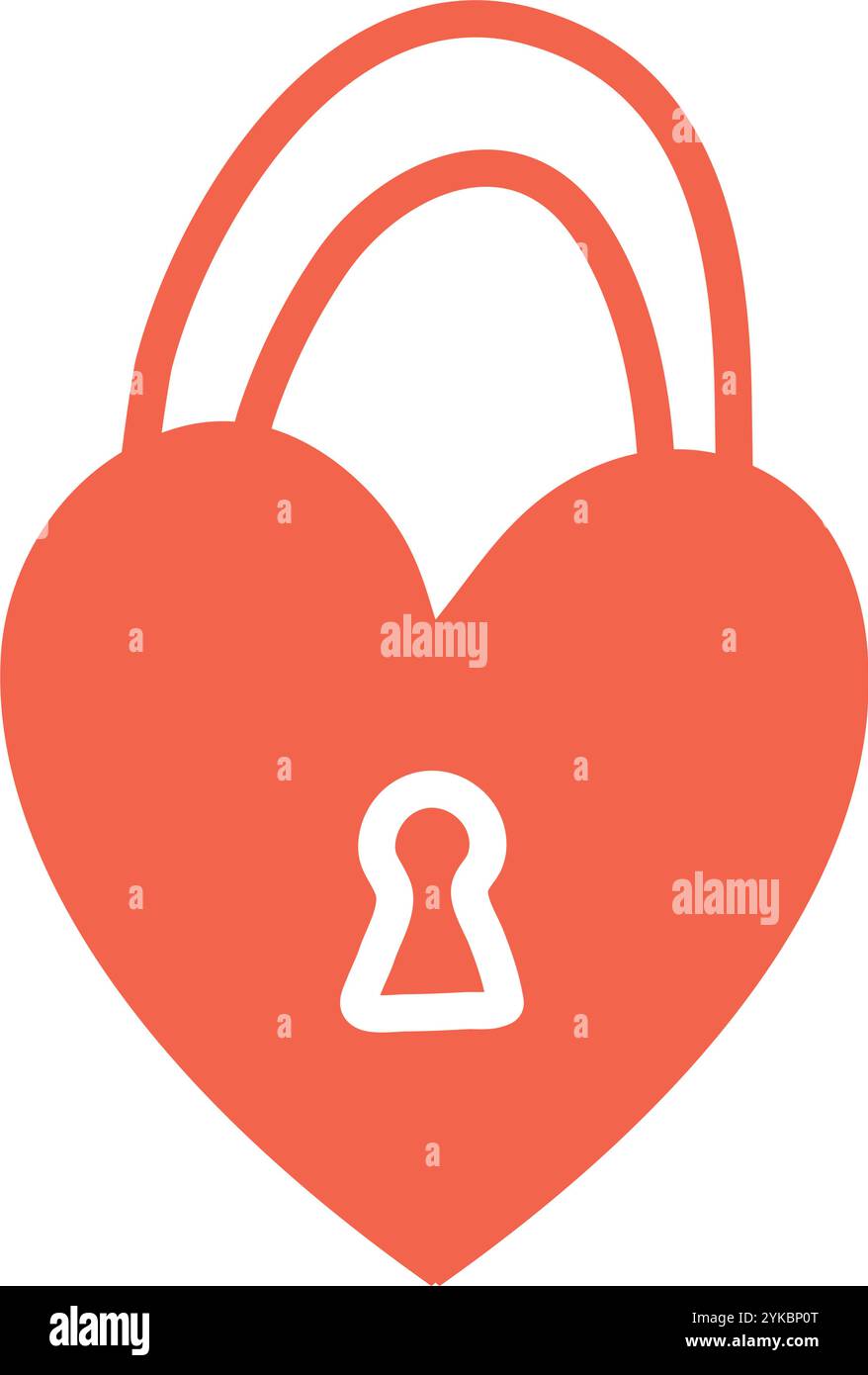 heart padlock hand drawn Stock Vector Image & Art - Alamy
