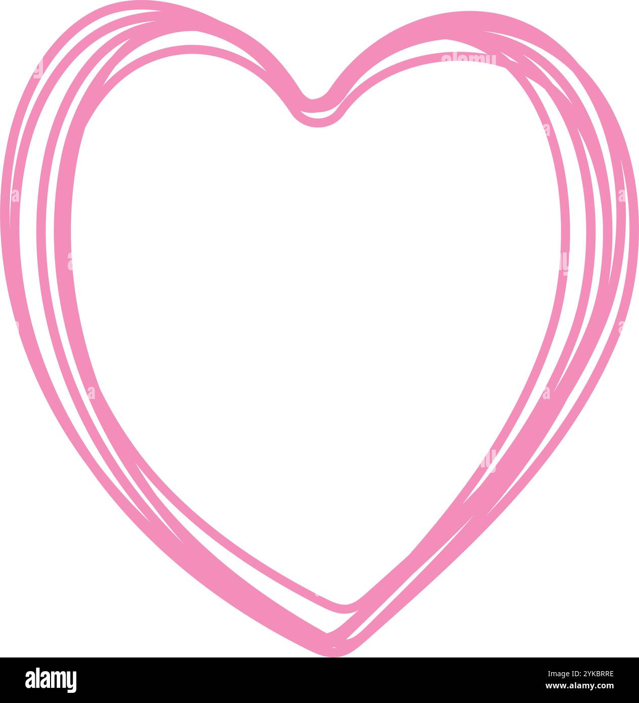 heart lines hand drawn Stock Vector Image & Art - Alamy