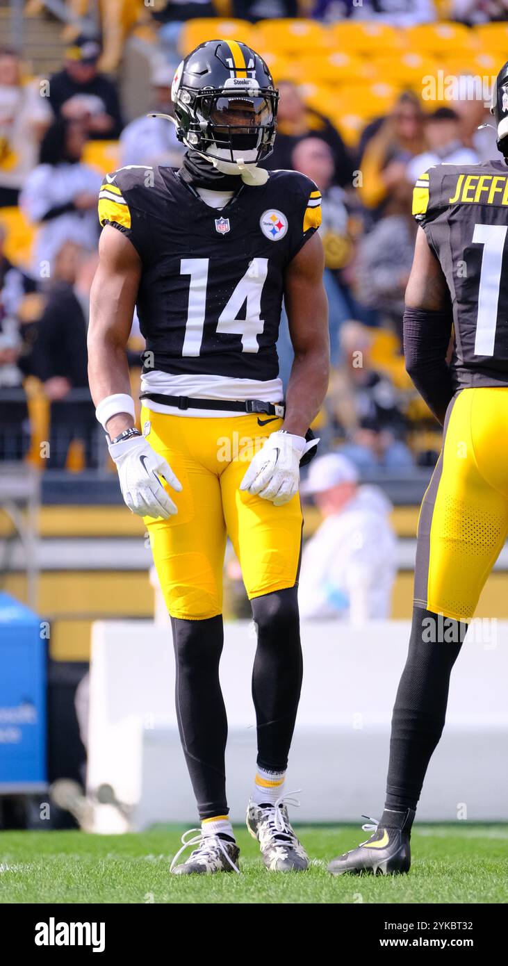 Pittsburgh, PA, USA. 17th Nov, 2024. George Pickens #14 during the ...