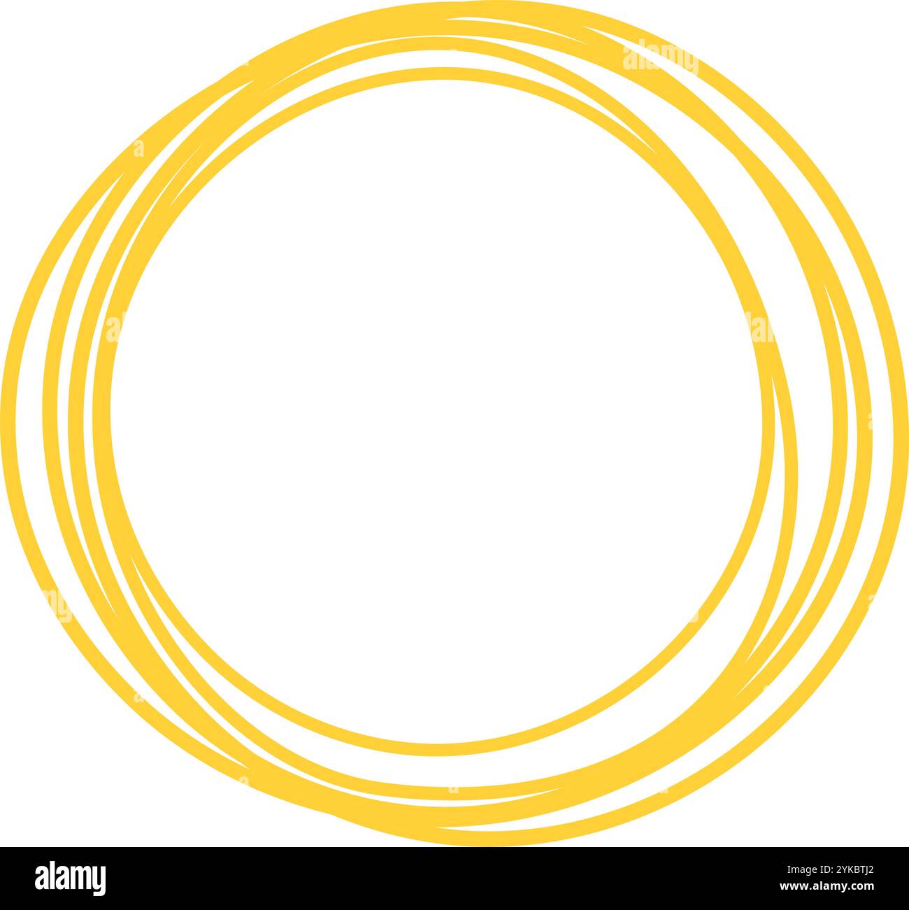 round lines hand drawn icon isolated Stock Vector Image & Art - Alamy