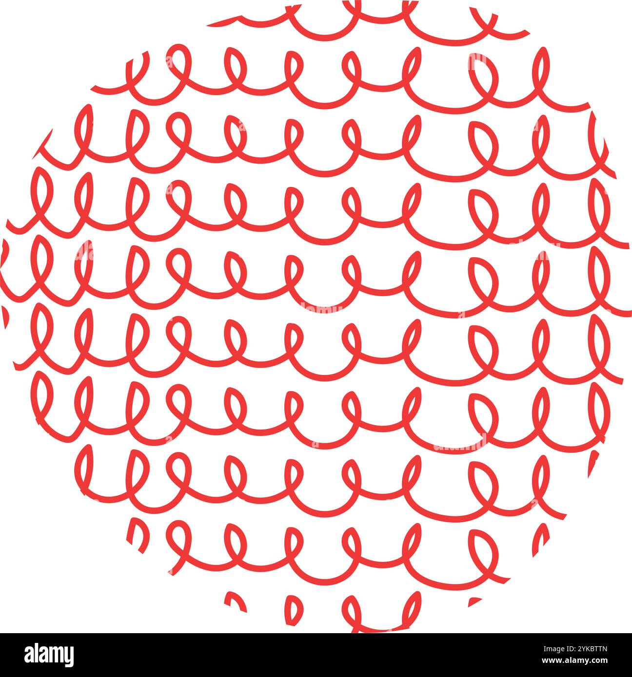 circle with red scribbles hand drawn Stock Vector Image & Art - Alamy