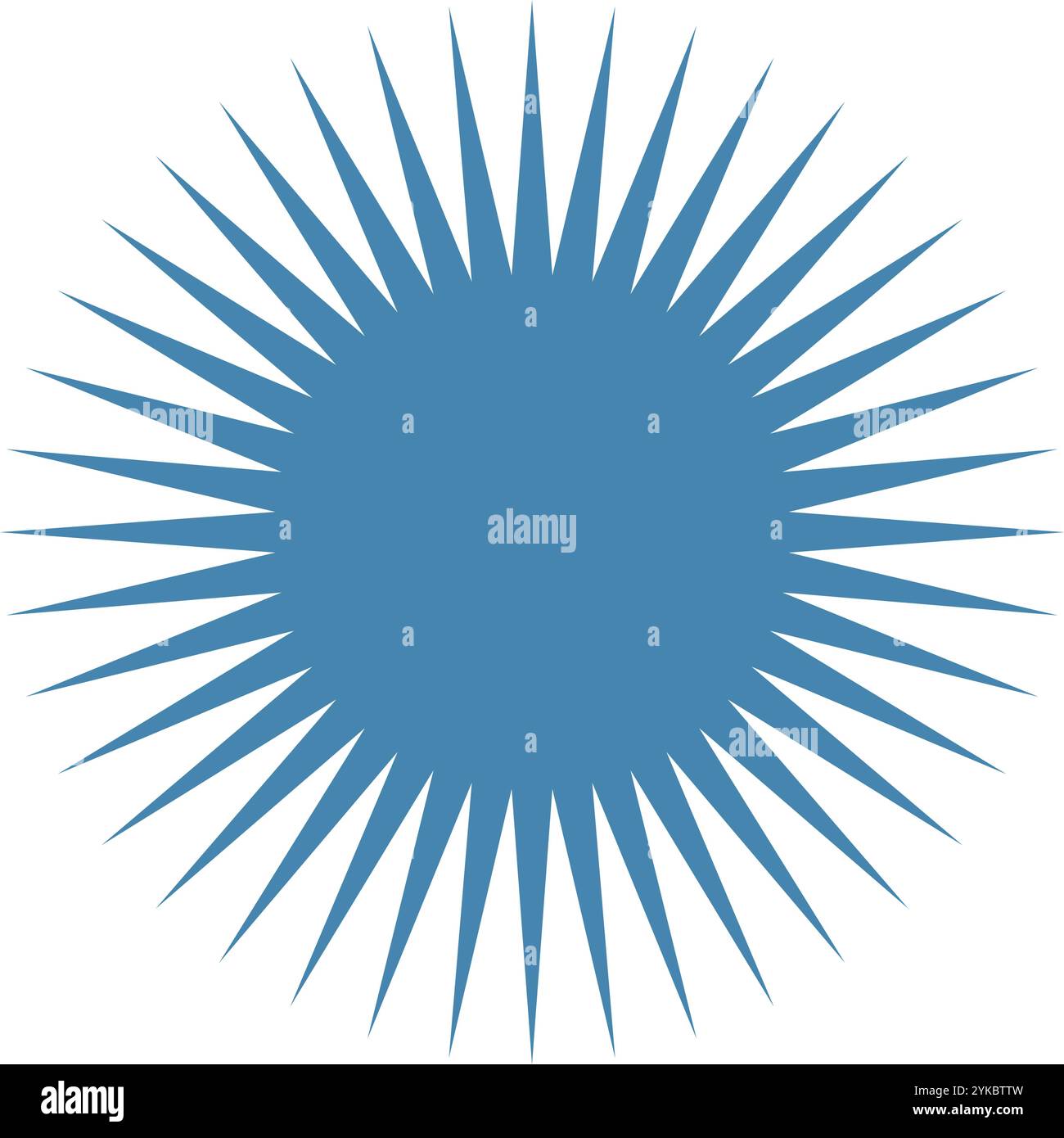 blue sunburst geometric shape Stock Vector Image & Art - Alamy
