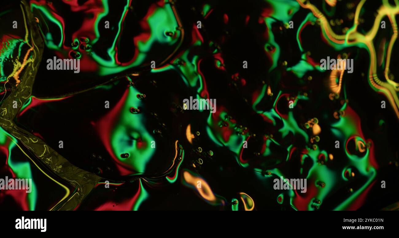 Iridescent background. Color variation. Imaginary reflections deformed ...