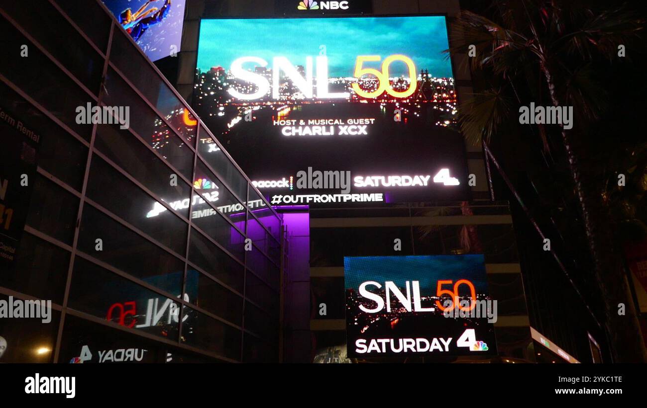 Los Angeles, California, USA 15th November 2024 SNL 50 Saturday Night Live Charli XCX Billboard ...