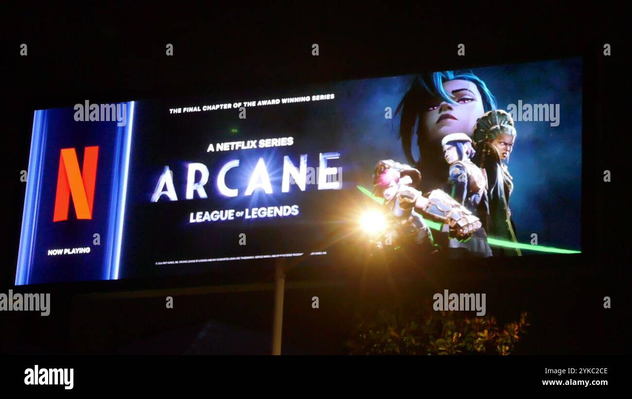 Los Angeles, California, USA 15th November 2024 Arcane Netflix ...
