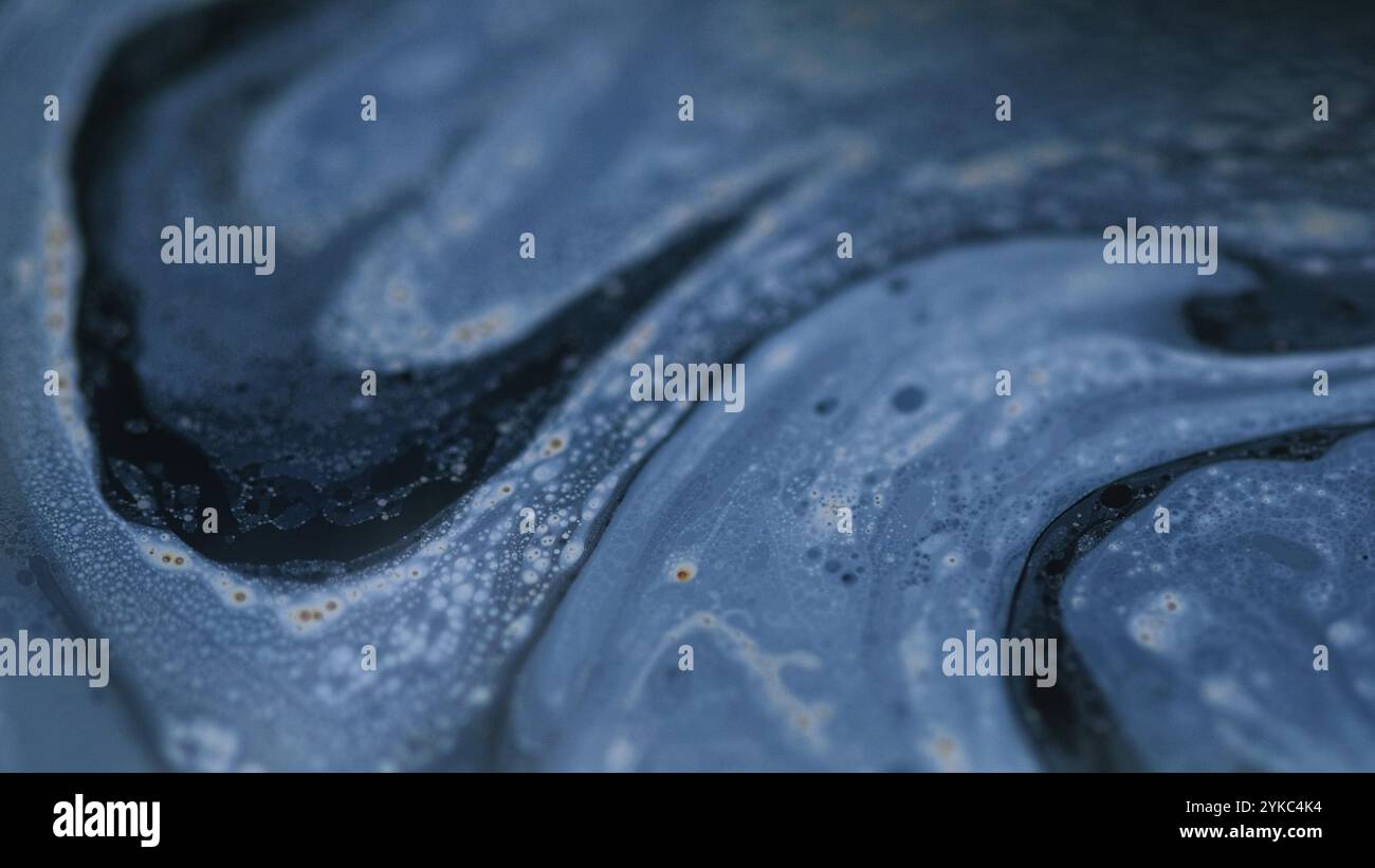 Glitter stain spill. Paint drops. Blur blue white black color sparkling ...