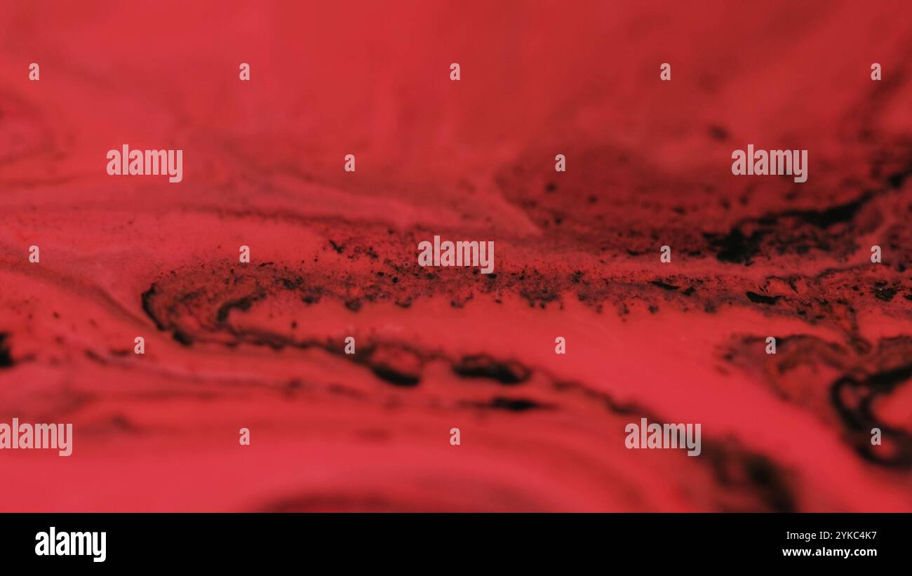 Sparkling draw liquid. Glitter drip. Floating structure. Defocused ...